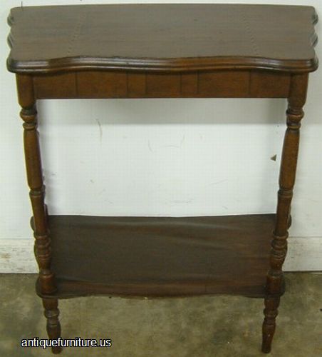 Antique Walnut Half Table at AntiqueFurniture.US